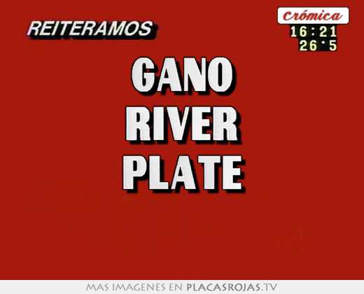 GanÓ river plate - Placas Rojas TV GanÓ river plate - Placas Rojas TV