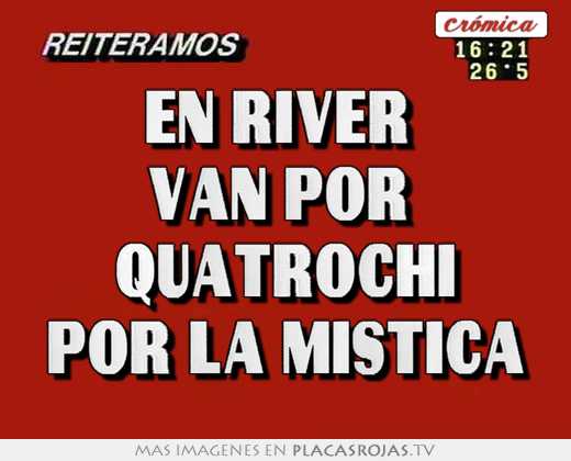 En river van por quatrochi por la mística - Placas Rojas TV