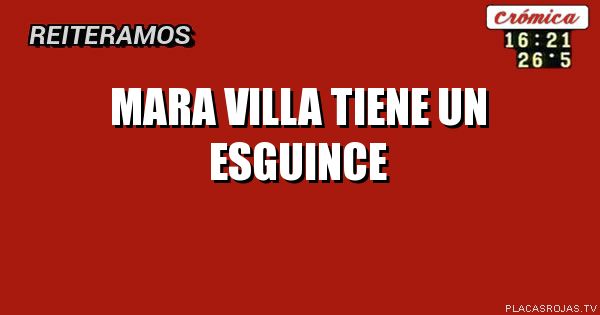 Mara VIlla tiene un esguince - Placas Rojas TV