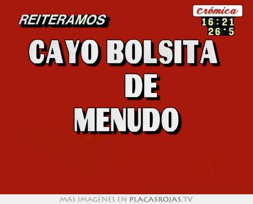 CayÓ bolsita de menudo - Placas Rojas TV