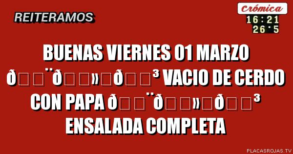 Listado de Placas - Placas Rojas TV