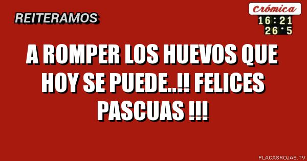 Listado de Placas - Placas Rojas TV