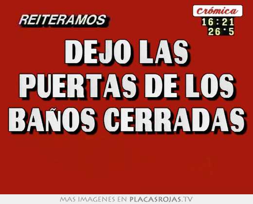 Listado de Placas - Placas Rojas TV